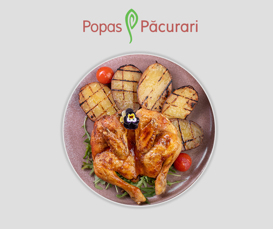 Cocosel de munte cu cartofi pe plita - Complex Popas Pacurari ...