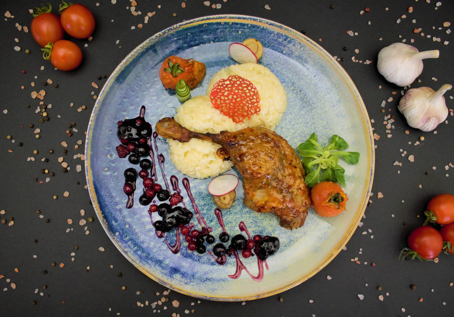 Confit de rata cu orez si parmesan - Complex Popas Pacurari ...